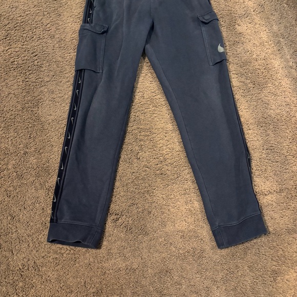 Nike | Bottoms | Nike Blue Cargo Pants Athletic Fit | Poshmark